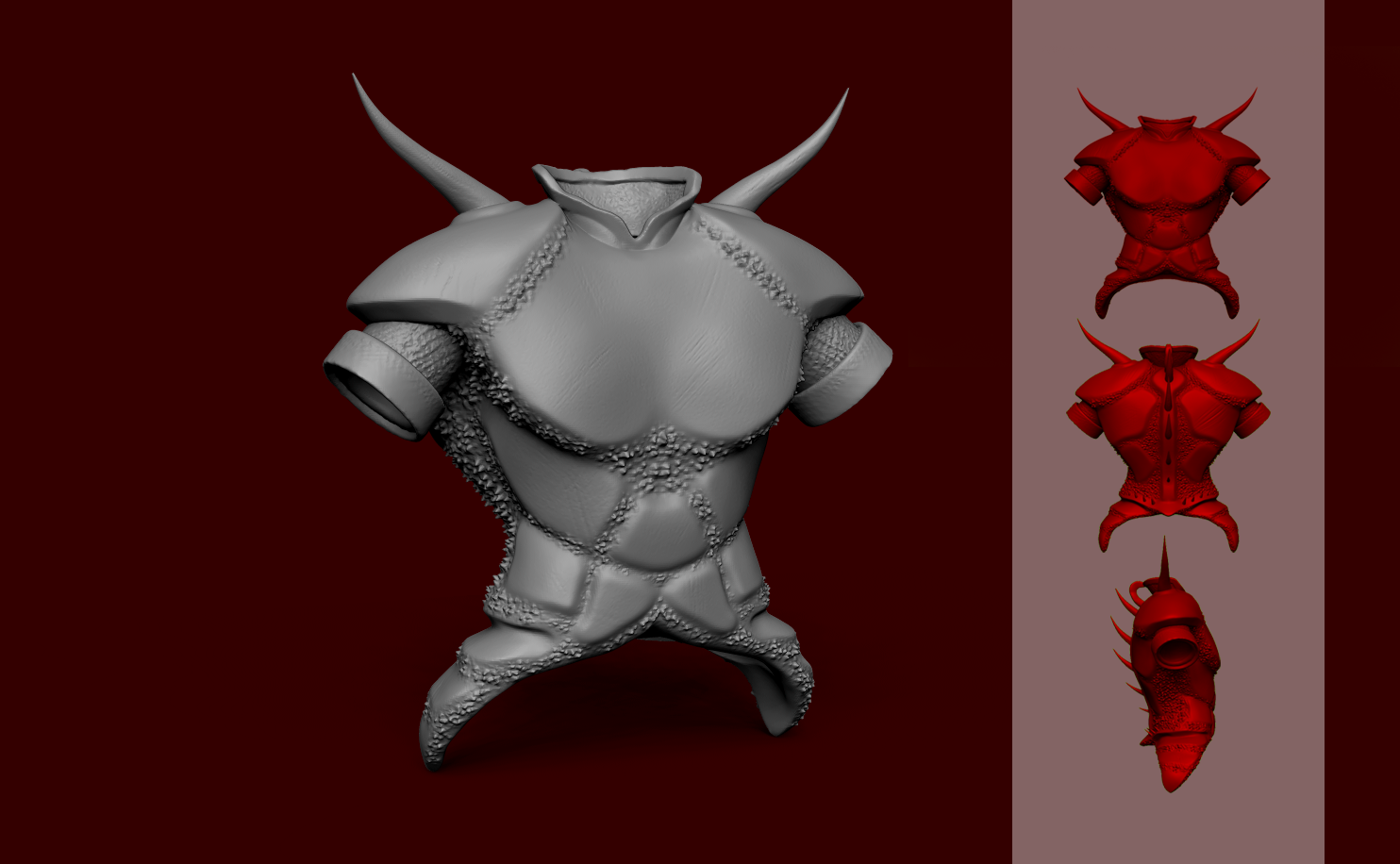 STL file Tibia Demon Armor - KeyChain Miniature・3D printer design to download・Cults